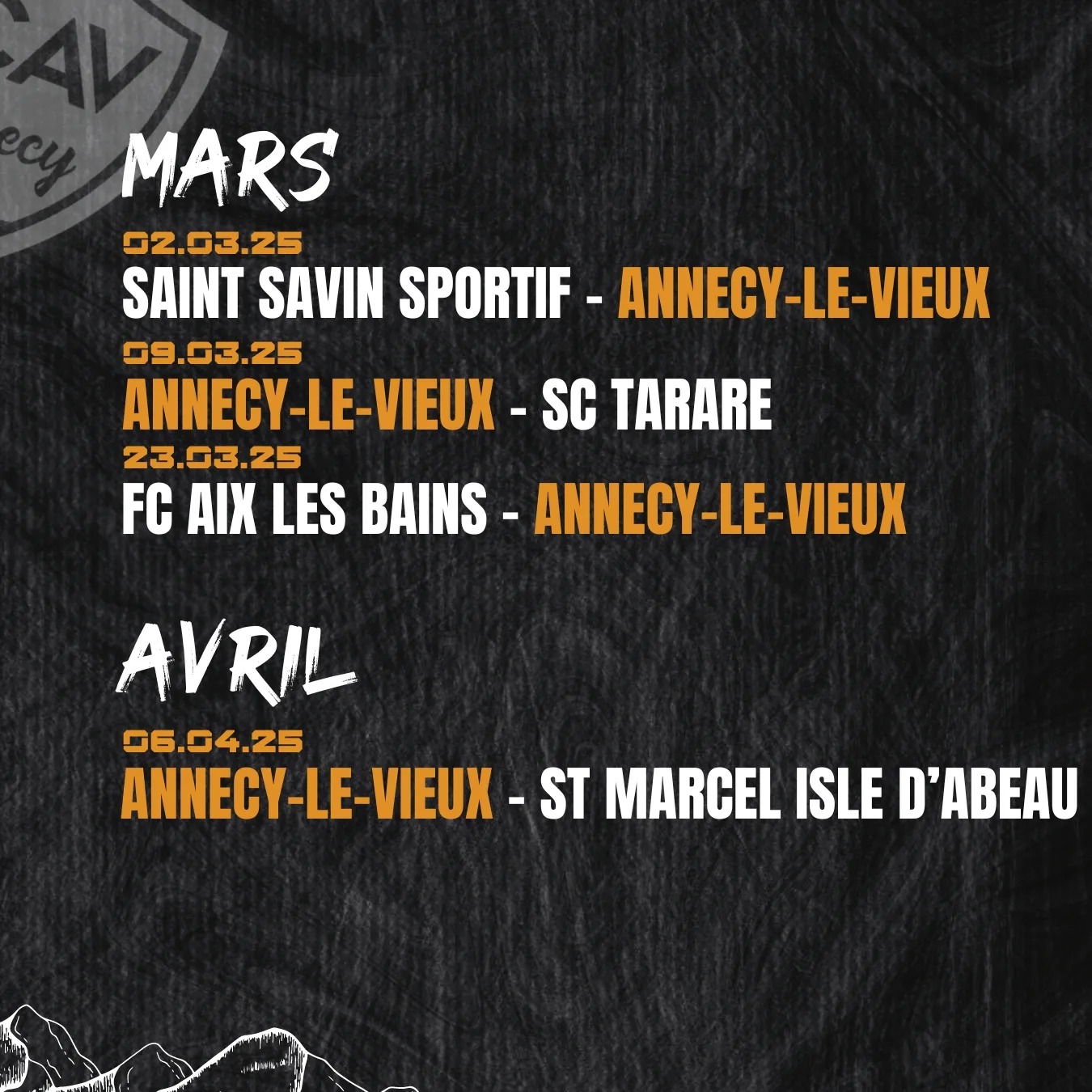 CALENDRIER FEDERALE 3 SENIORS 2024-2025 - Rugby Club Annecy-le-Vieux